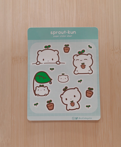 sprout kun sticker sheet [pickup at AnimeNYC] – Café de Yume