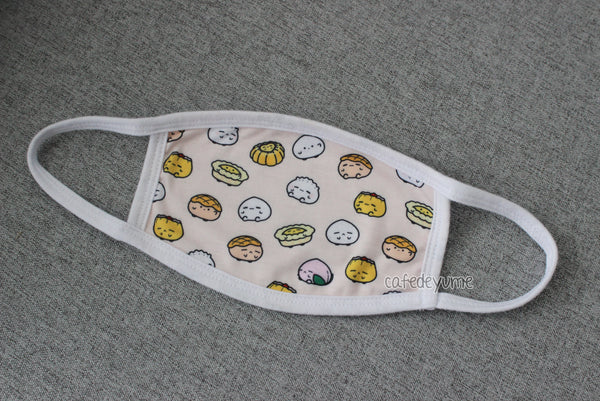 dim sum buddies cloth mask – Café de Yume